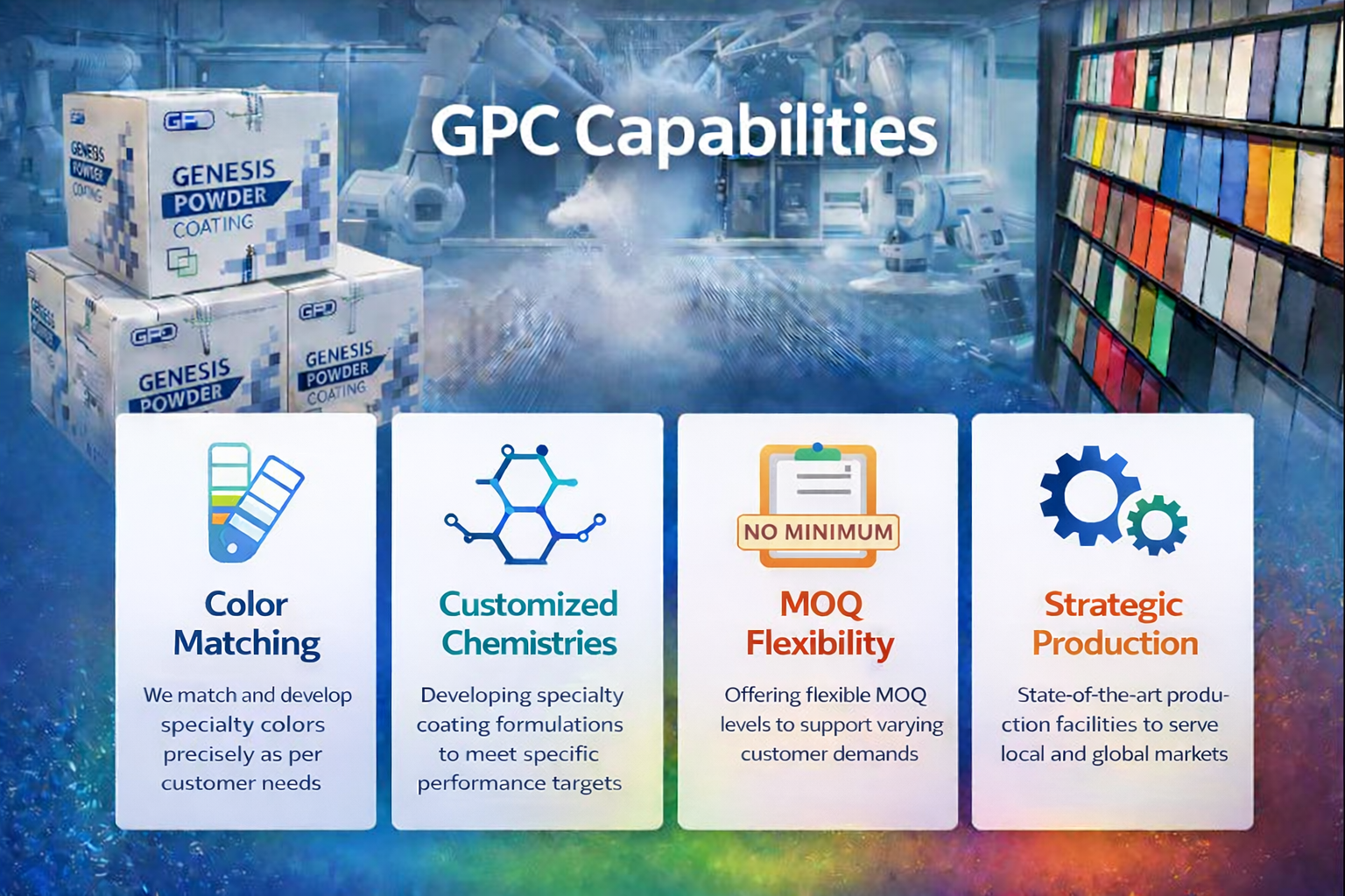 GPC capabilities - Genesis Powder Coating Pvt Ltd